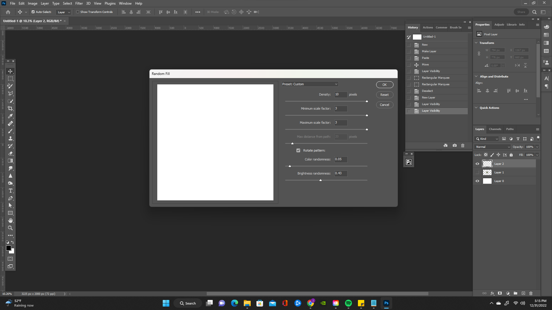 Fill, script, random fill, does not work on any ve... - Adobe Product ...