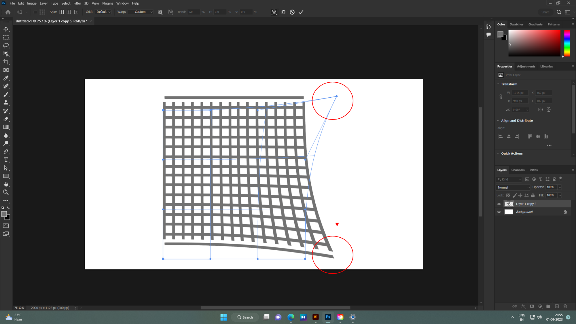 Photoshop Warp (Wrap, Perspective Warp etc) tool b... - Adobe Community ...