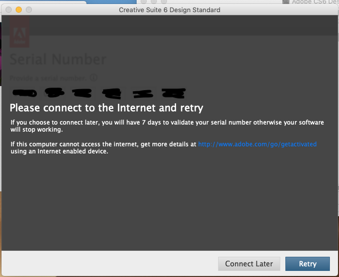Problem getting Adobe to validate my CS6 serial nu... - Adobe Product Community - 13457033