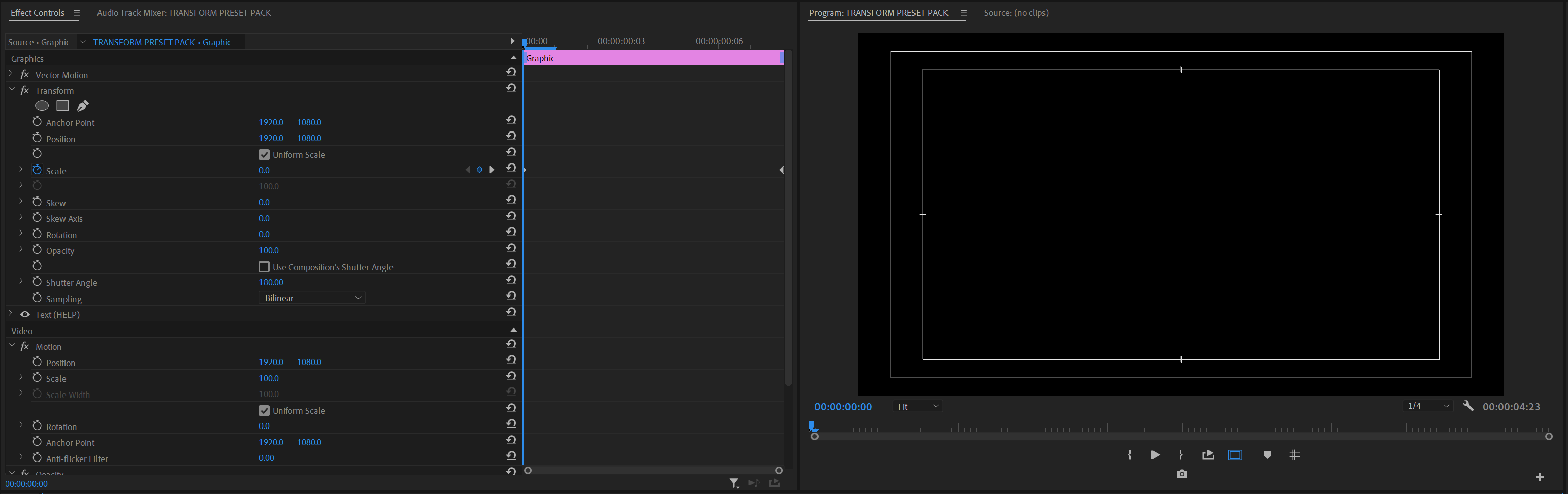 Transform Effect Bug Shutter Angle Broken When Gp Adobe Community