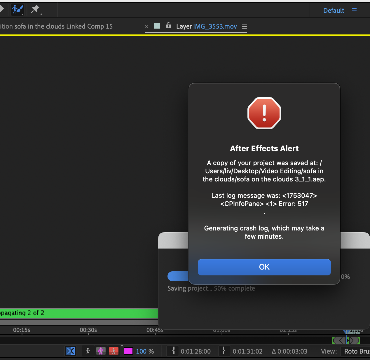 After Effect Crashes Mac Os Ventura Rotobrush - Adobe Product Community - 13589293