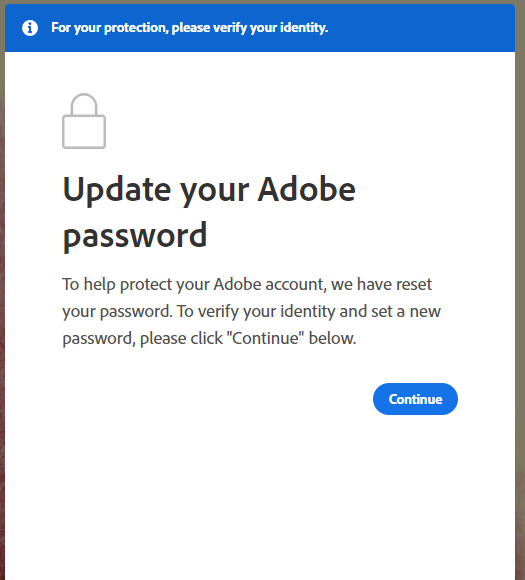 unable to access Adobe ID and products i own - Adobe Product Community ...