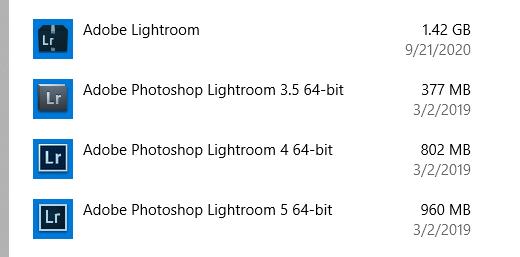 Multiple Lightroom versions - Adobe Community - 13480660