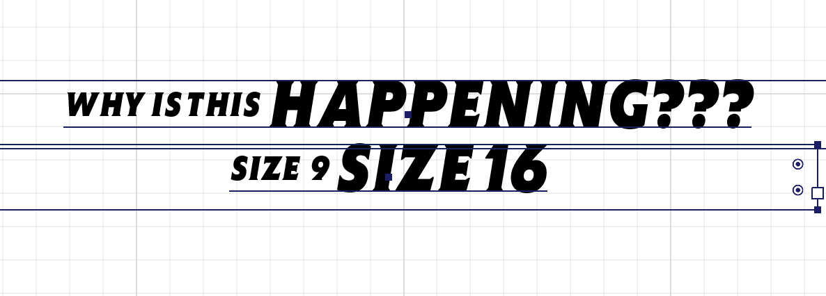 Solved: Text shifting out of baseline on different sizes - Adobe ...