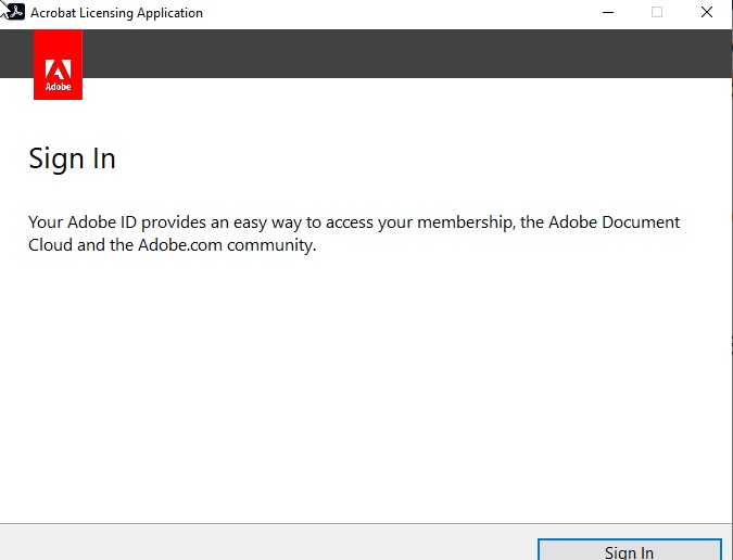 Acrobat Licensing Application - Adobe Product Community - 13488196