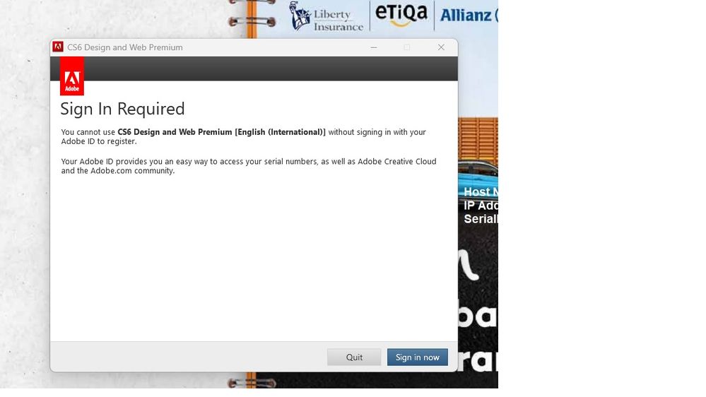 CS6 Design and Web Premium - Error Signing (for se... - Adobe Product ...