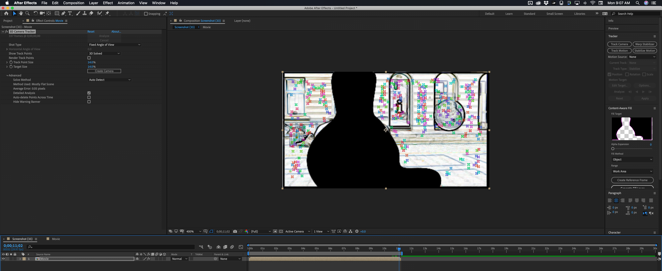 After Effects 3d Camera Track, need additional tra... - Adobe Product ...