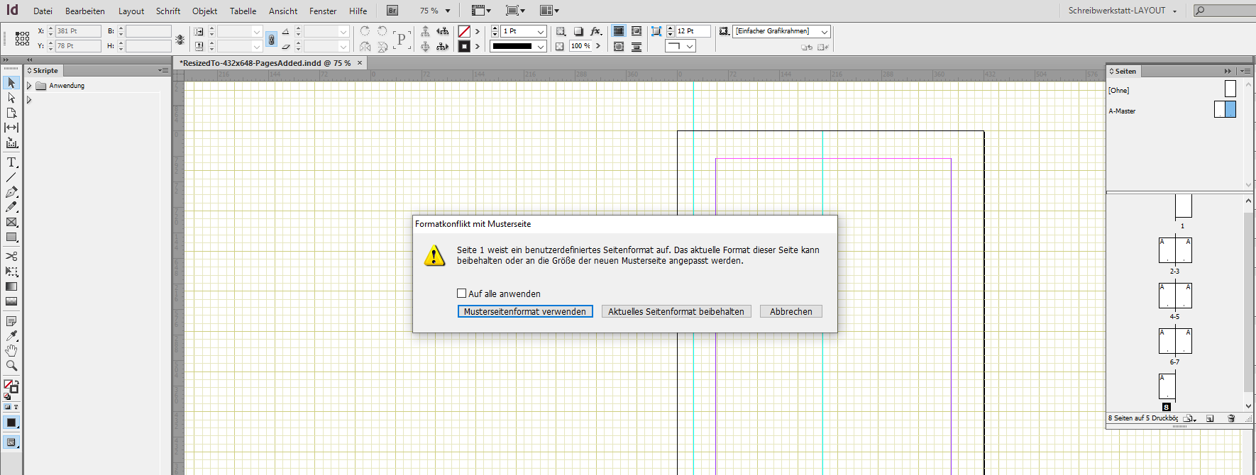 Solved: InDesign Script to set Masterspread page sizes - Adobe Product ...