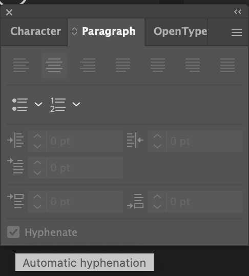 Solved: How to turn off Automatic Hyphenation permanently - Adobe ...