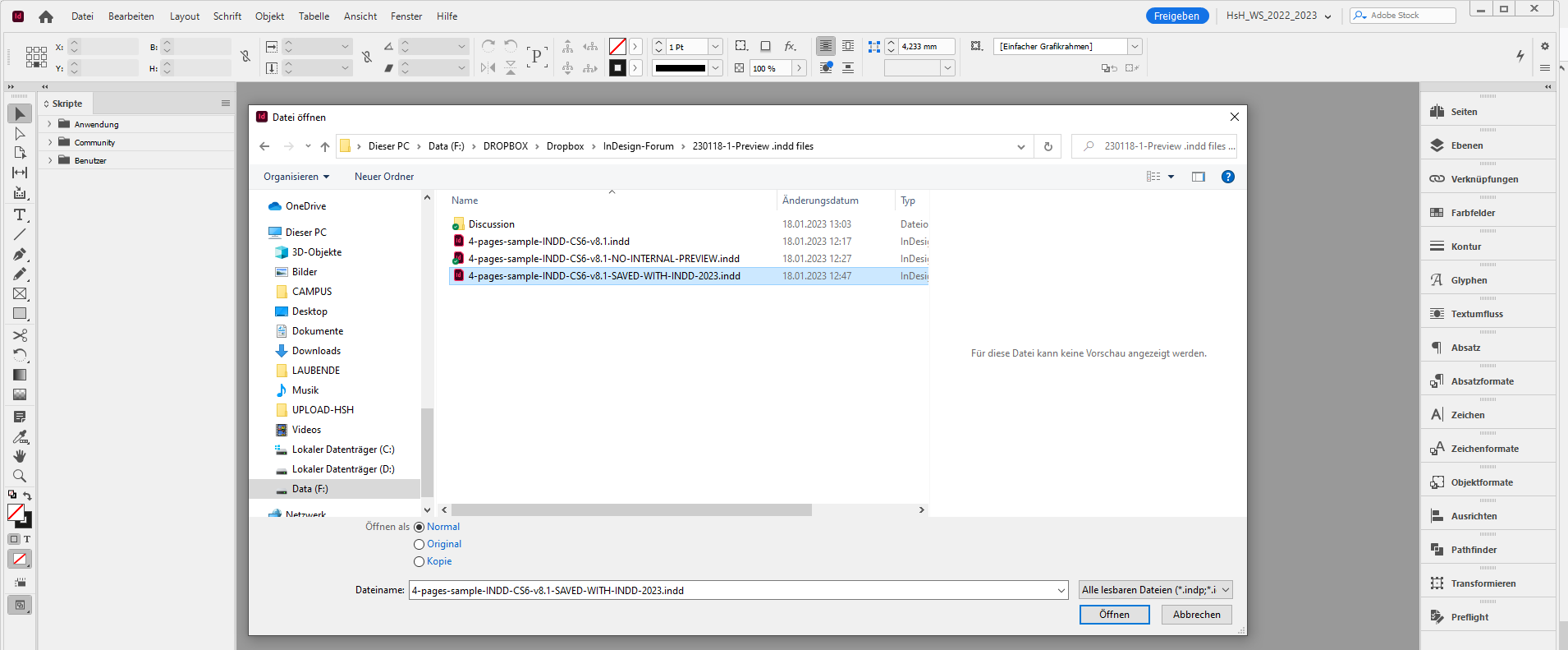 Solved: Betreff: adobe indesign 18.1 preview not showing i... - Page 2 ...