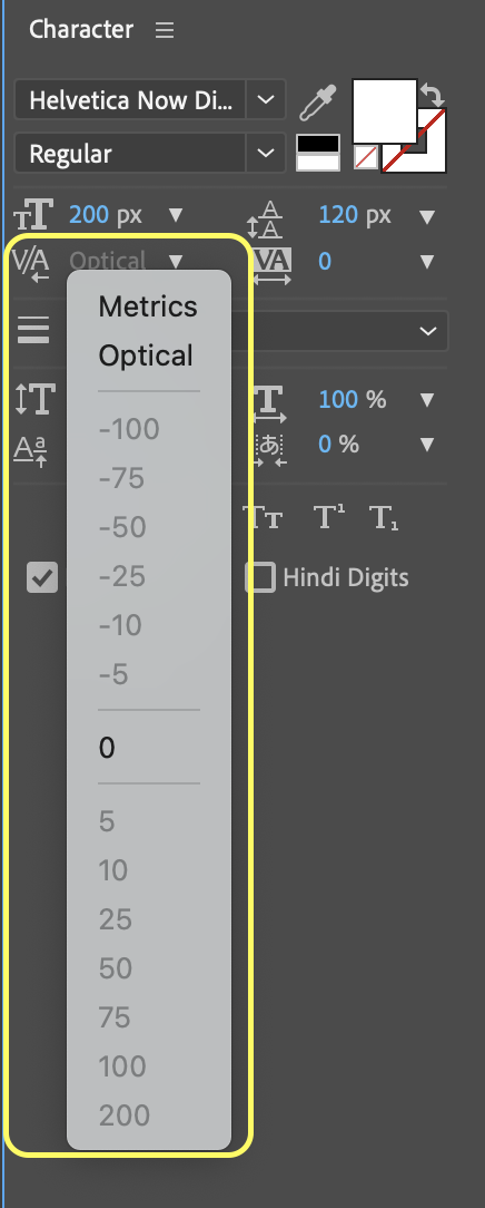 Optical Kerning in Premiere Pro - Adobe Product Community - 13501837