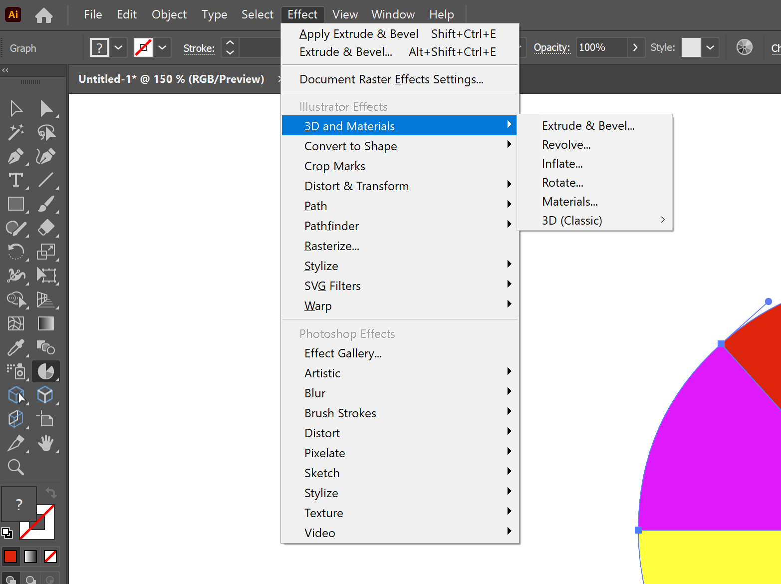 Solved: How do you make a 3D pie chart based on image belo... - Adobe ...