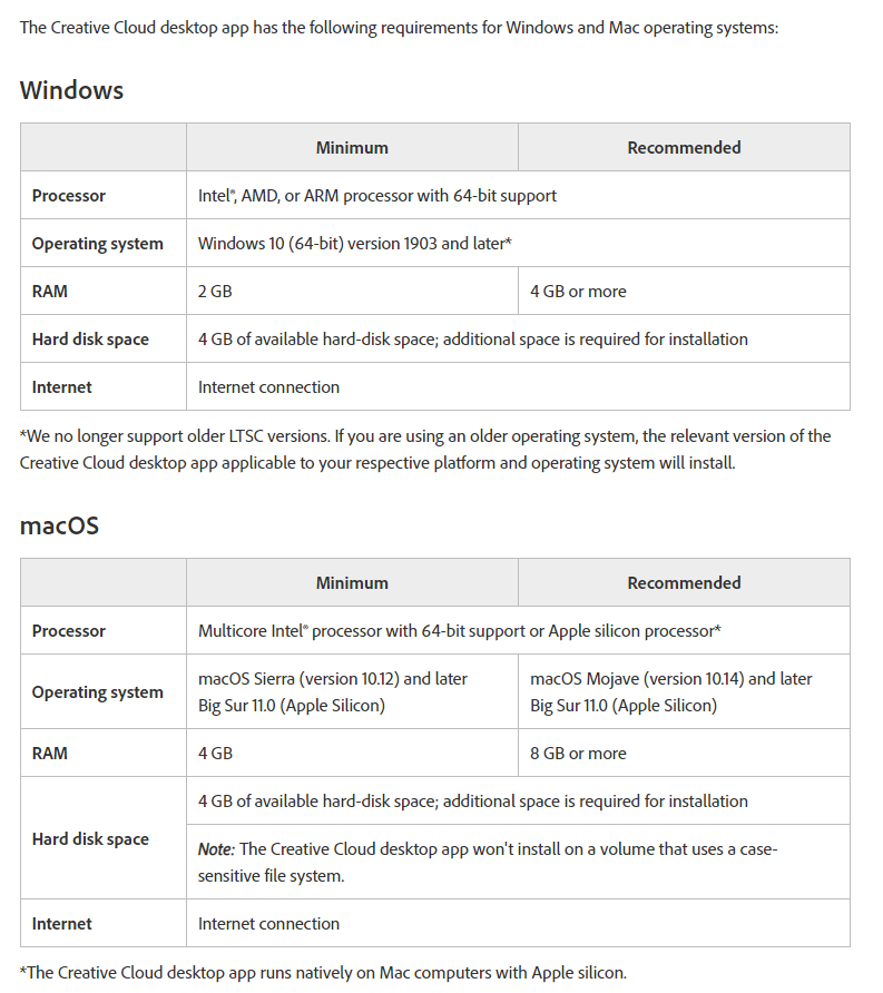 Problem installing Creative Cloud when running the... - Adobe Community - 13503546