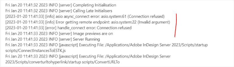 InDesign 2023 server error - Adobe Community - 13506331