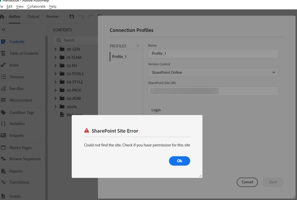 Solved: Robohelp 2019 and SharePoint Online connection for... - Adobe ...
