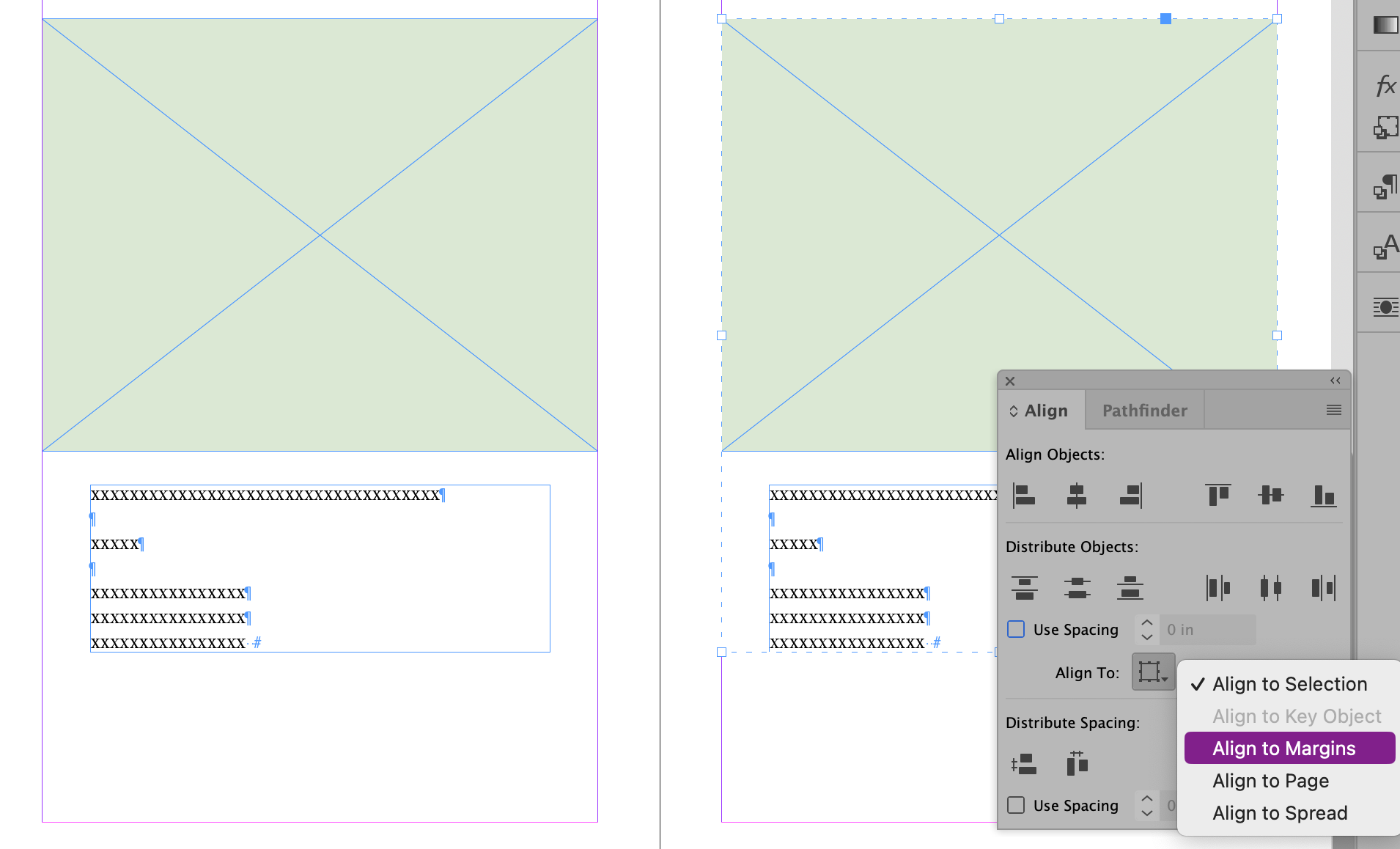 Solved: space areas above and below text and image boxes e... - Adobe Product Community - 13526086
