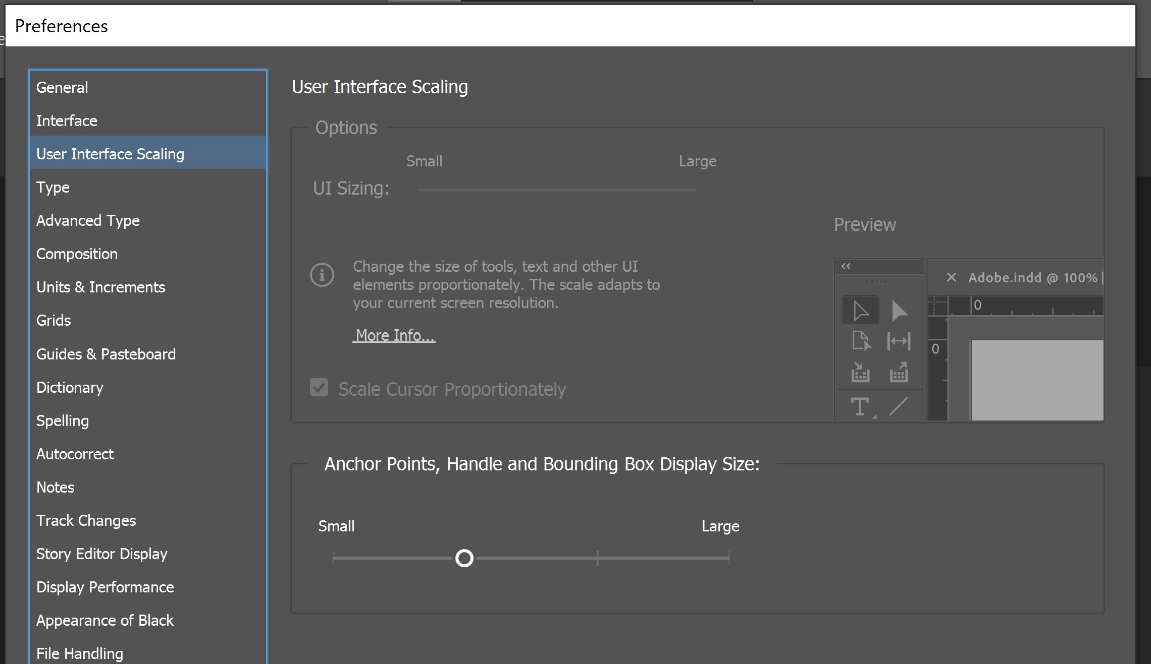 User Interface Scaling greyed out (Windows) - Adobe Product Community - 13527448