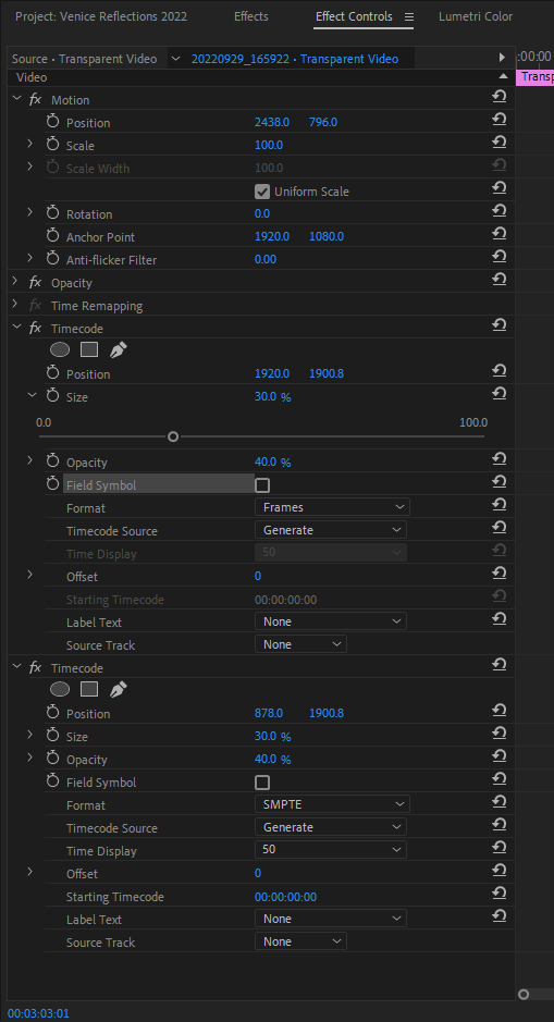 Burn in of timecode AND frame number when exportin... - Adobe Community ...
