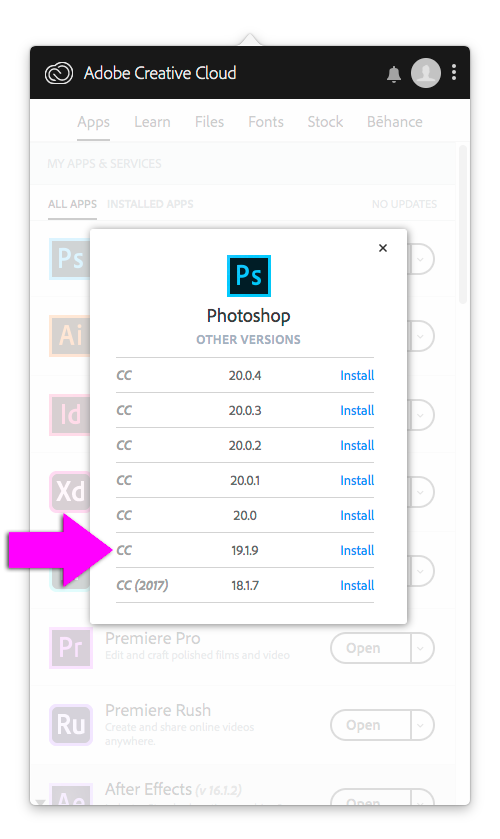 Old version of PS - Adobe Community - 10626164