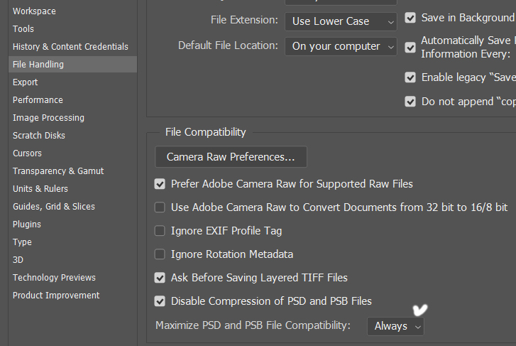 Solved: Psd won't save correctly - blank thumbnail! - Adobe Product Community - 13514232