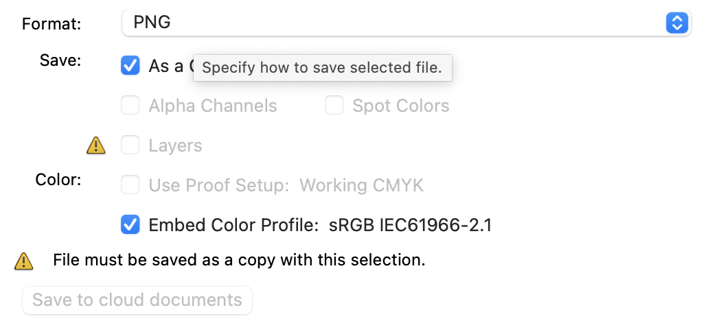 Ps doesn't embed ICC profiles into PNG files when ... - Adobe Product ...