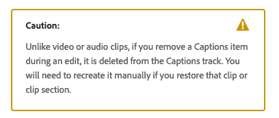 Documentation - Captions - Adobe Community - 13543216