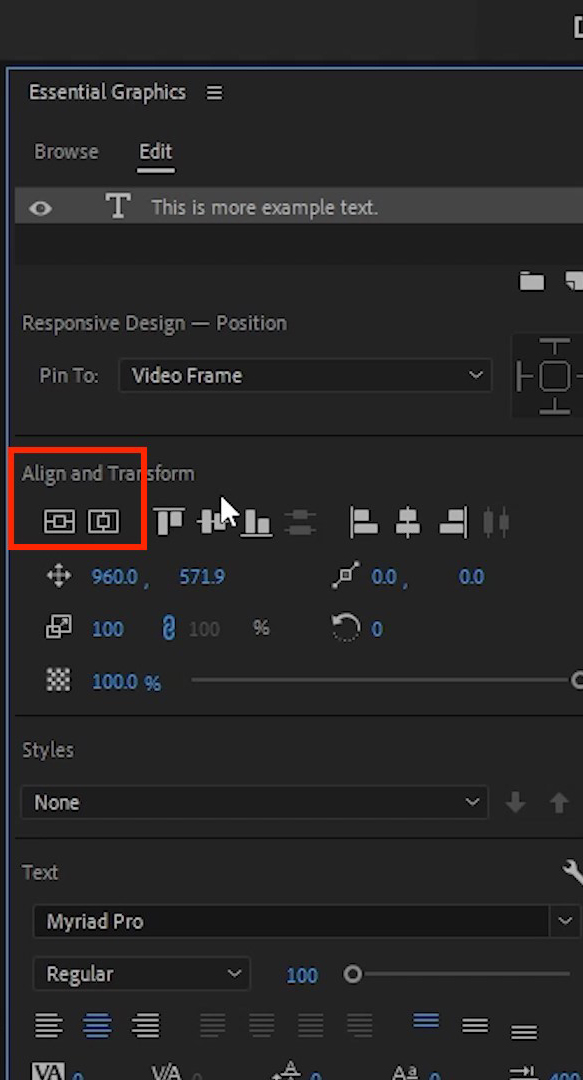 Solved: Premiere Pro Text not Aligning - Adobe Community - 13545153