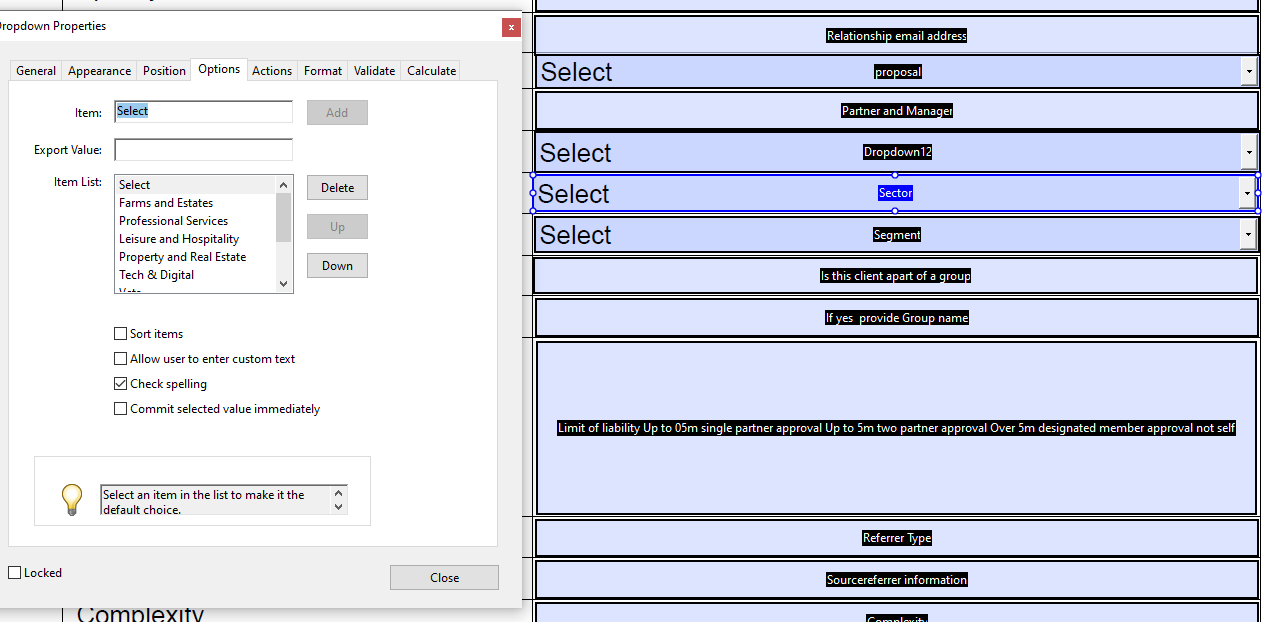 Dropdown 1 List Creating Automated Choices For Dro Adobe Community 13527181