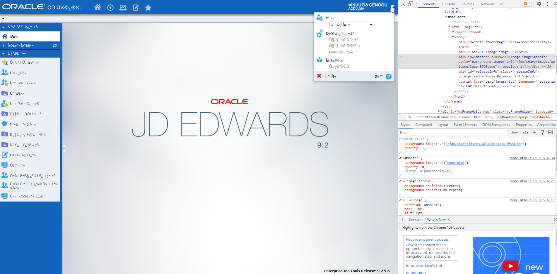 Gibberish characters appear in JDE web client afte... - Adobe Product ...