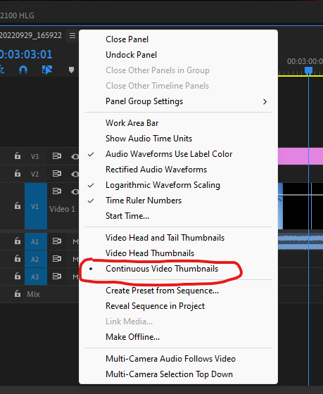 Continuous video thumbnails - Adobe Product Community - 13548132