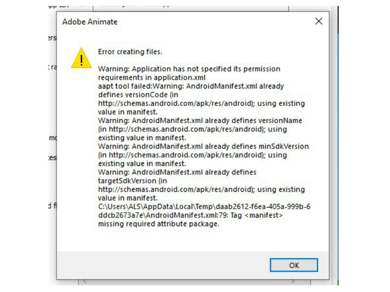 Runtime Error When Publishing - Adobe Community - 10882284