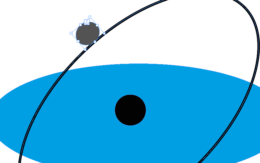 Rotating ellipses for space orbit construction - Adobe Product Community - 13552403