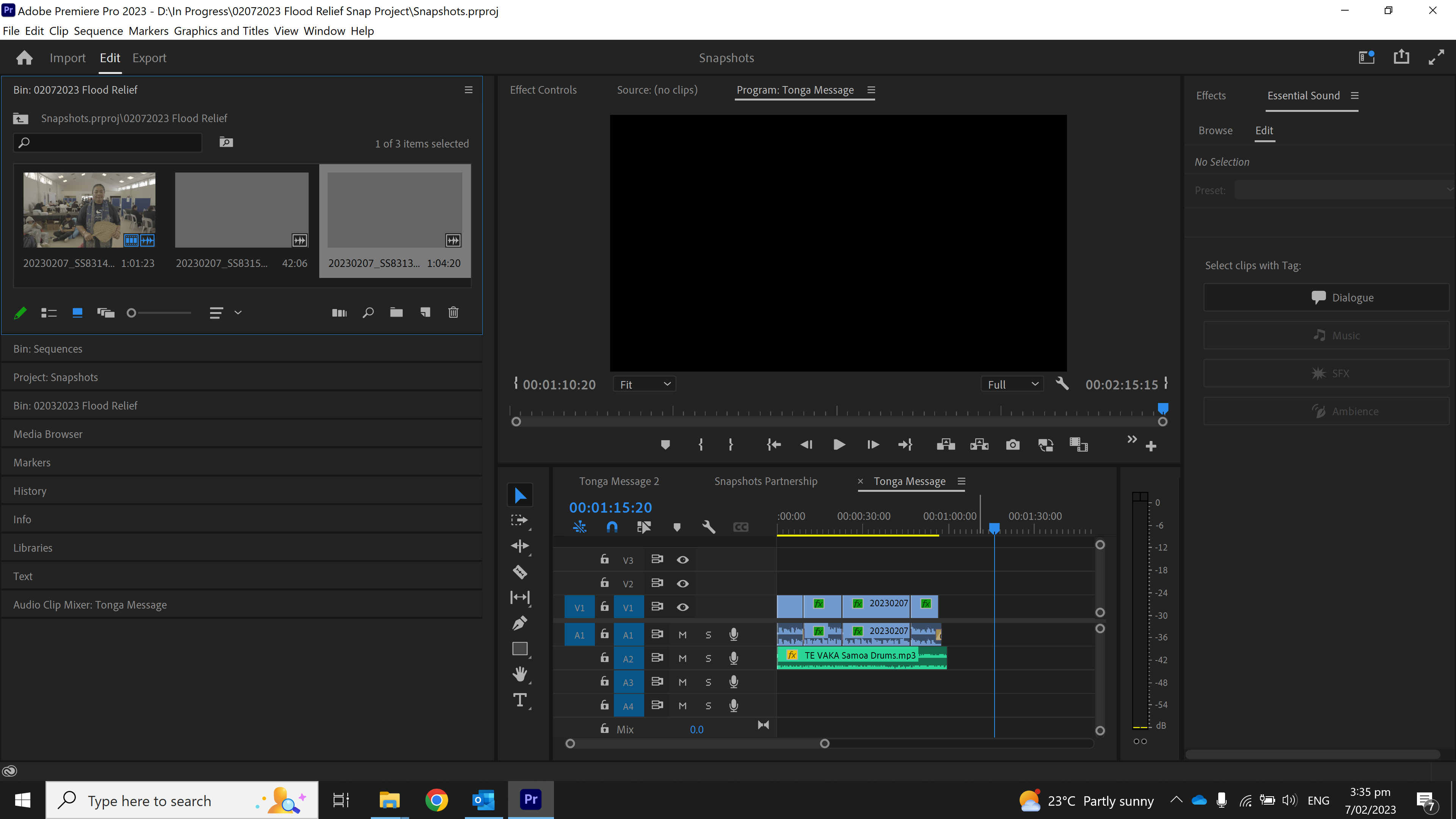 Not Able to Drop Audio on Any Timeline. Source Pat... - Adobe Product ...