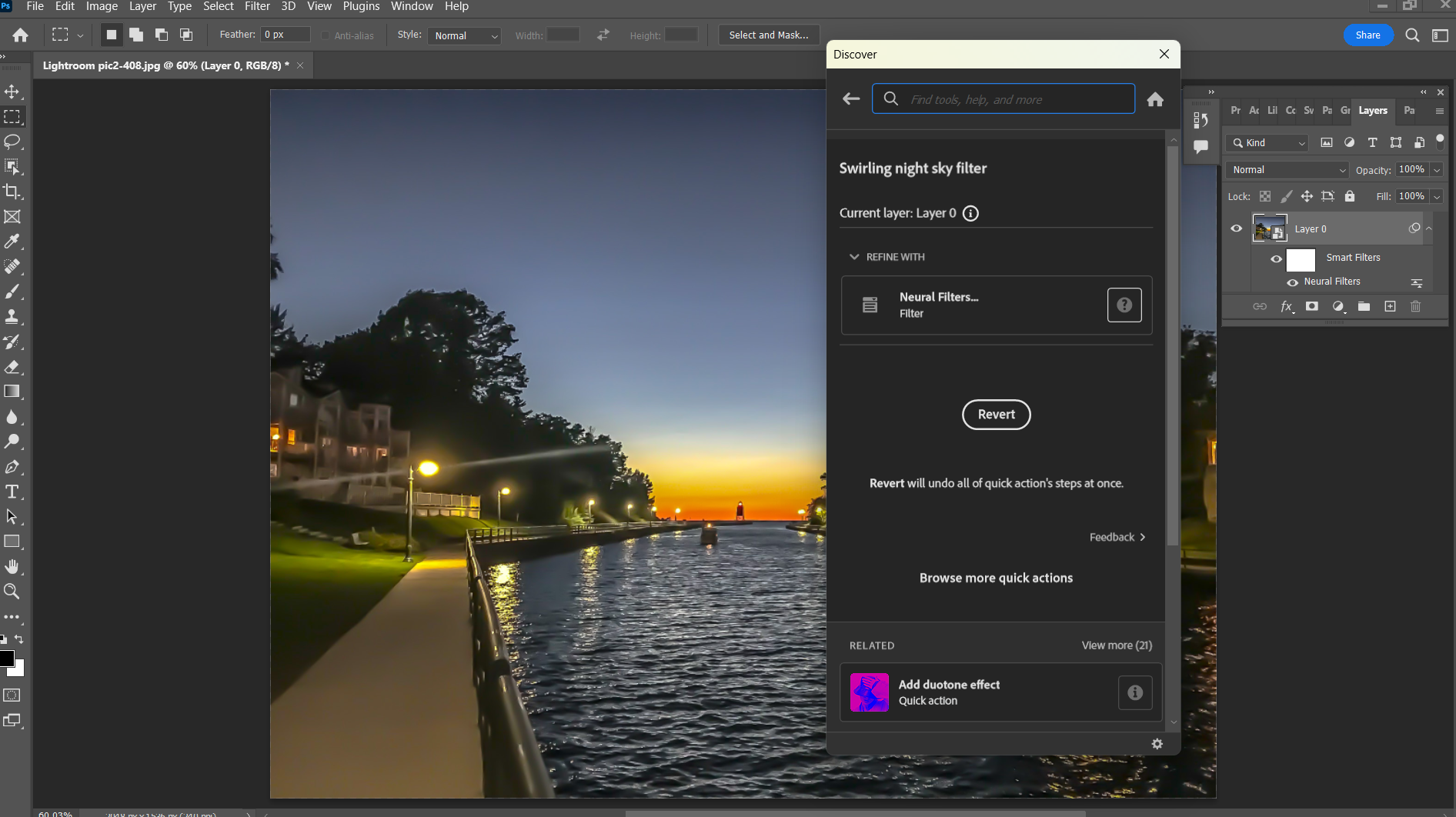 Solved: Adding swirling starry night filter results in no ... - Adobe ...