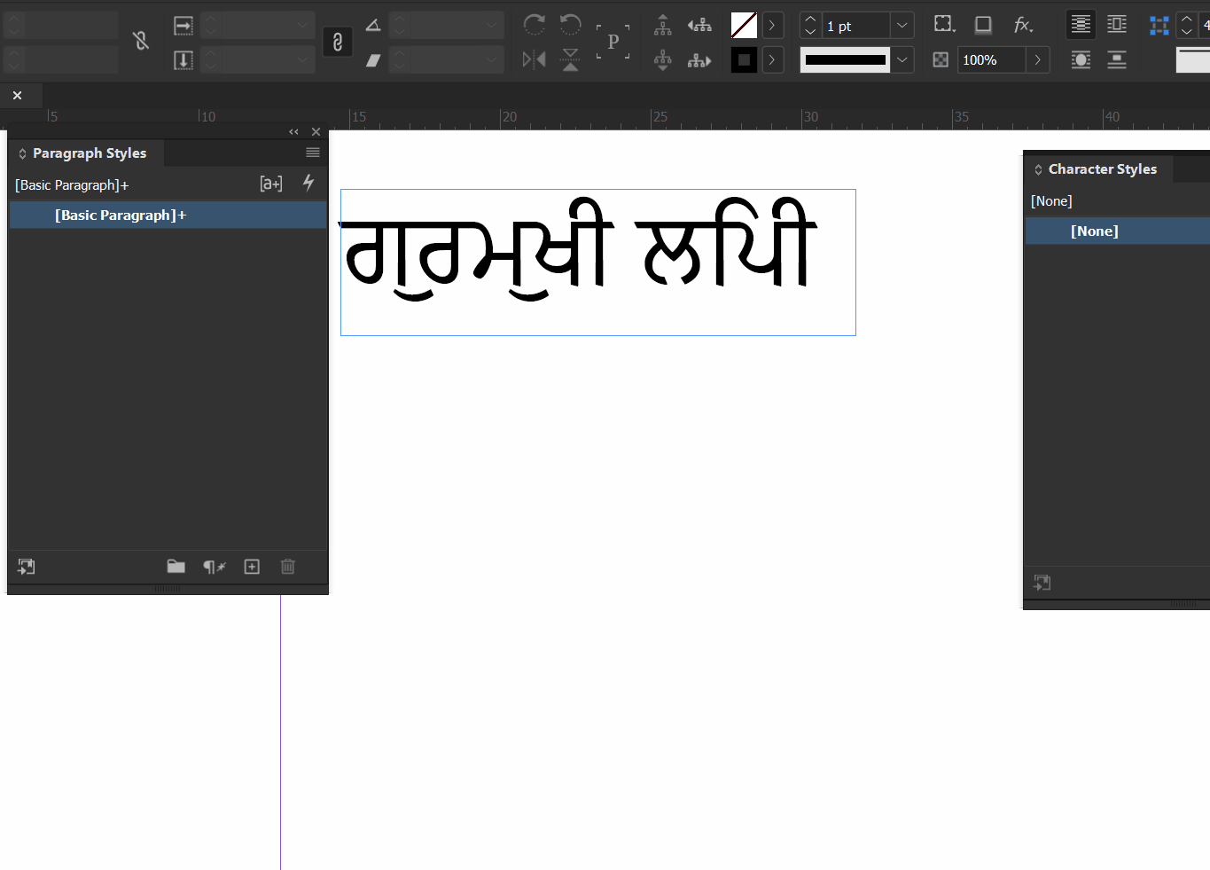 Trouble Displaying Punjabi Text in InDesign Despit... - Adobe Product ...