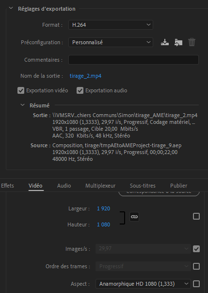 Media Encoder render format changed - Adobe Product Community - 10883884