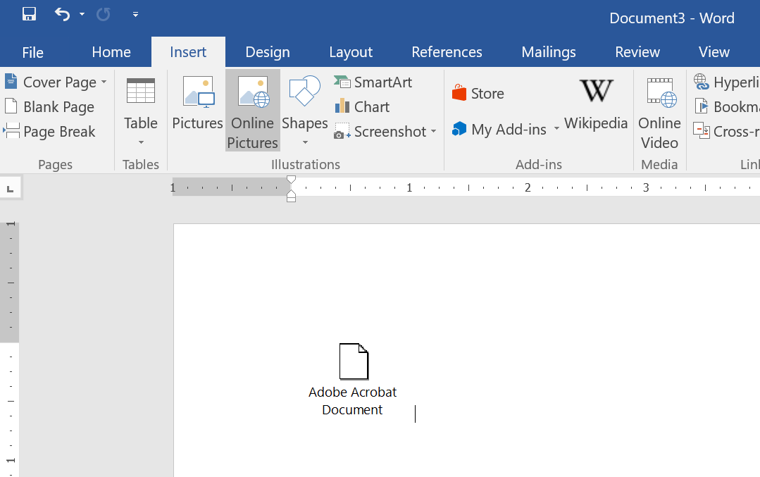 blank Acrobat icon when embedding pdf - Adobe Community - 13568621