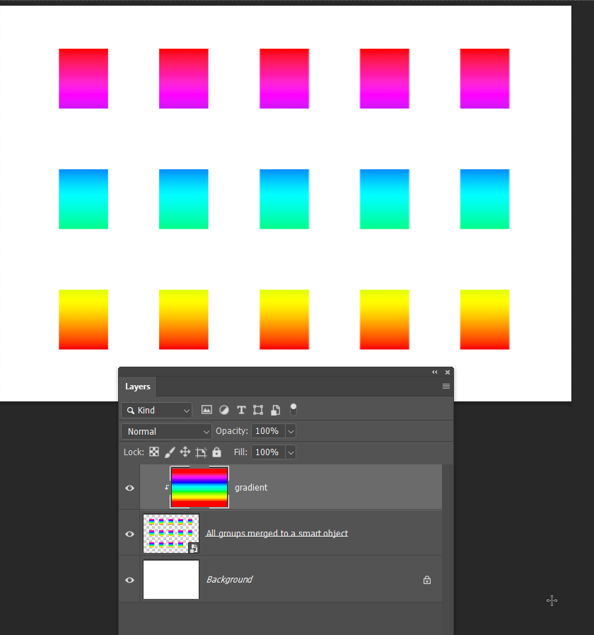 Solved: gradient for array of boxes - Adobe Product Community - 13574307