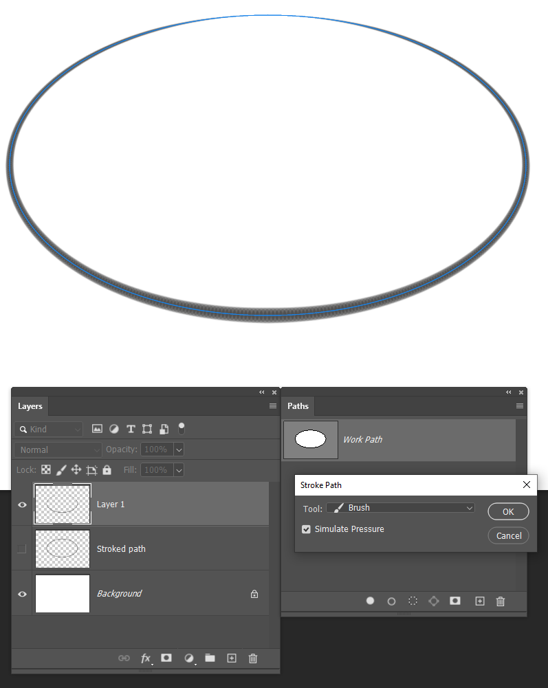 Solved: Stroke an ellipse with a brush in PS 2023 on mac - Adobe Support Community - 13573860