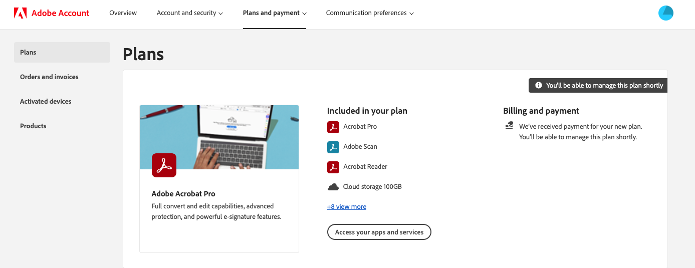 Solved: Want to cancel my plan, but got "You'll be able to... - Adobe Community - 13574857