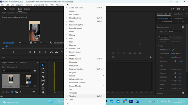 my timeline isn't there to drag and drop videos on... - Adobe Community ...