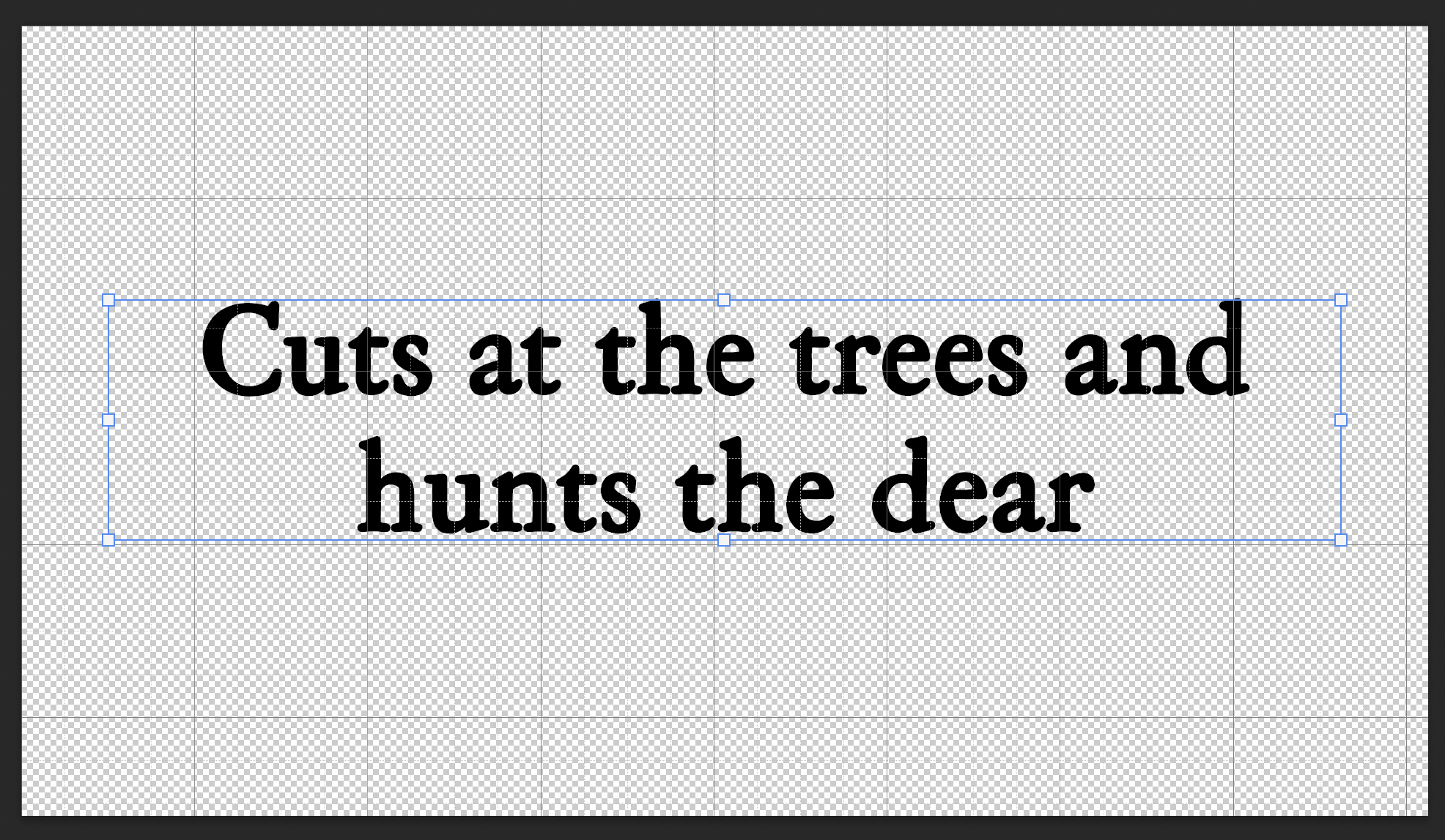 Splitting a sentence into individual graphic layer... - Adobe Support ...