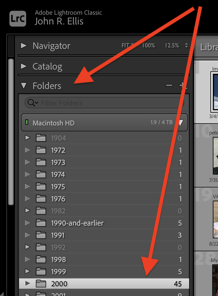 Folder with new photos imported won't display old ... - Adobe Support ...
