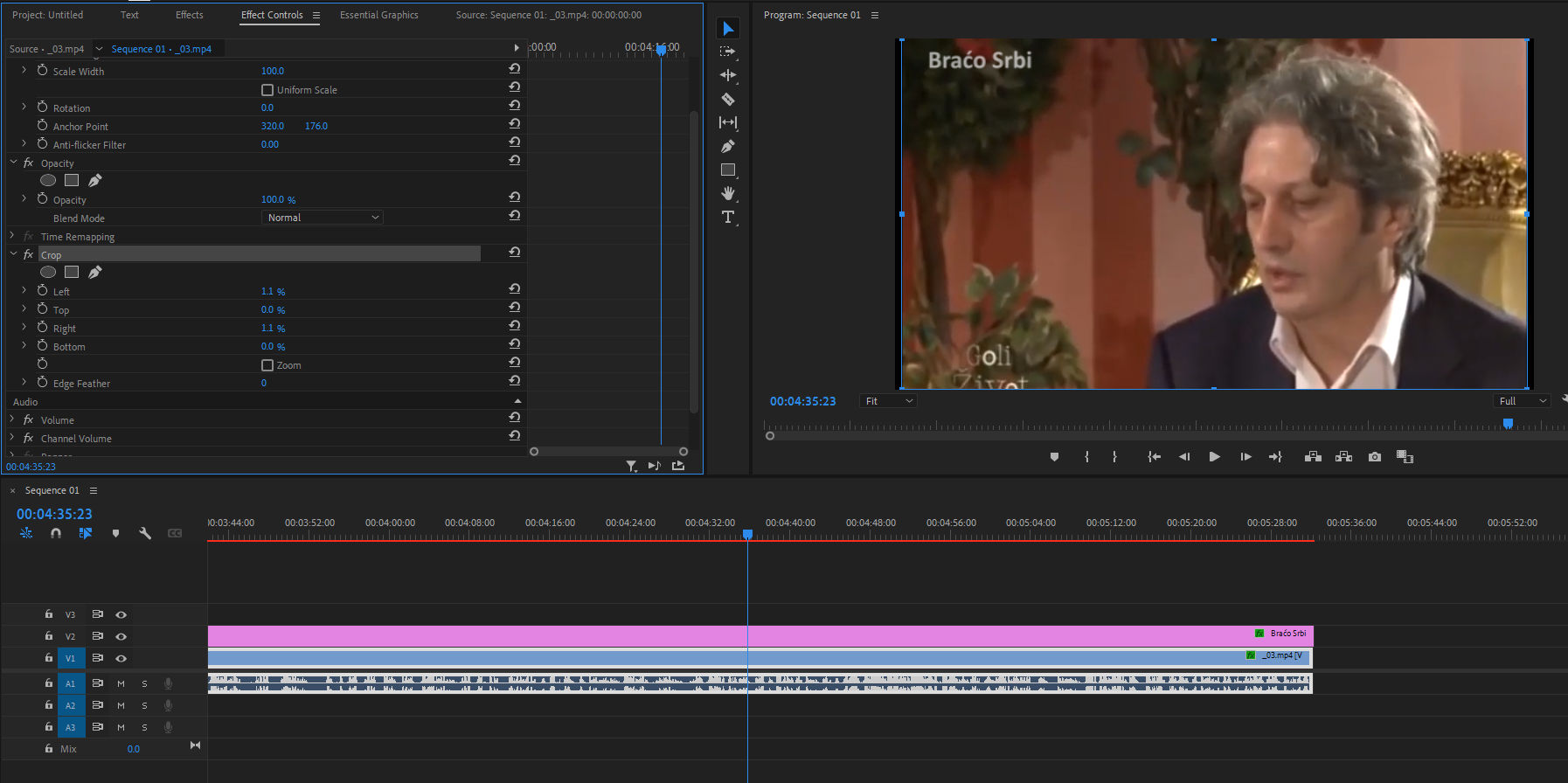 Using crop effect - exported video still has black... - Adobe Product ...