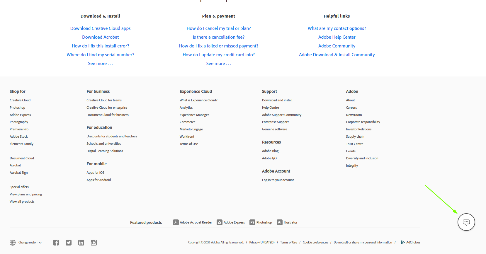 Contact details - Adobe Product Community - 13596497