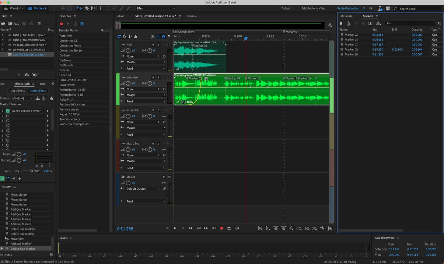 Introducing Clip Markers for Multitrack in Auditio... - Adobe Community - 13598854