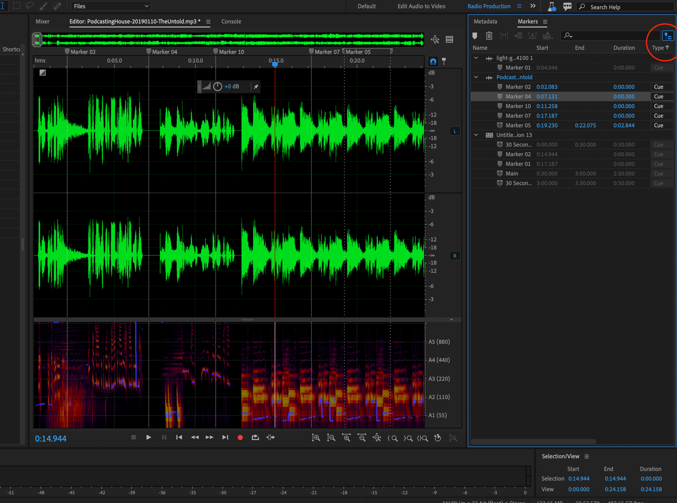 Introducing Clip Markers for Multitrack in Auditio... - Adobe Community - 13598854