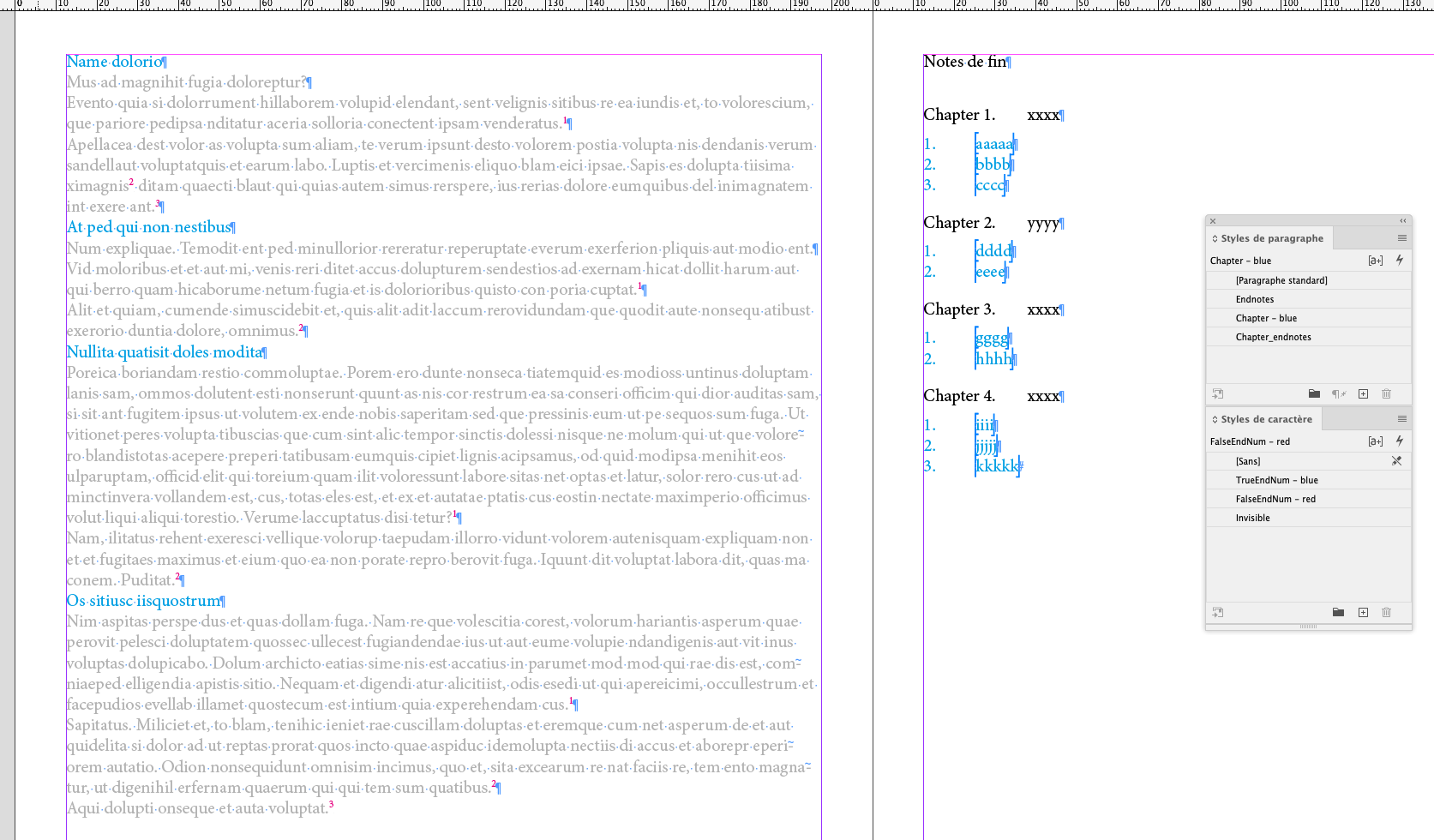Endnotes renumbering - Adobe Product Community - 13598625