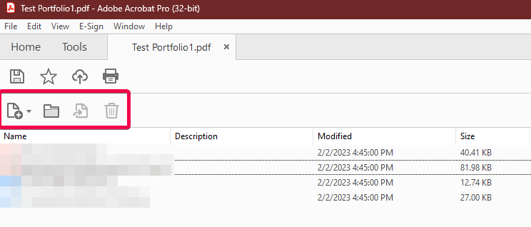 Tools Menu Missing in Portfolio - Adobe Product Community - 13599623