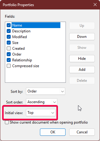 Tools Menu Missing in Portfolio - Adobe Product Community - 13599623